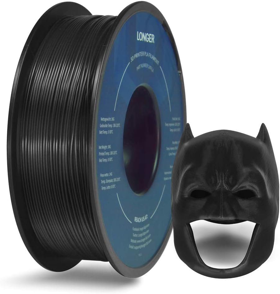 PLA Filament 1.75mm Pla 3D Printer Filament, 2.2lbs (1kg) 3D Printing ...