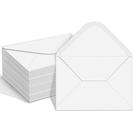 Amazon.com : A6 White Envelopes 4X6 100 Pack - Quick Self Seal,For 4x6 ...