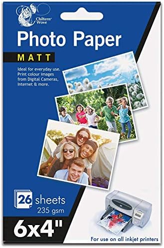 2 x 6" x 4" Photo Paper MATT 26 Sheets 235gsm : Amazon.co.uk ...