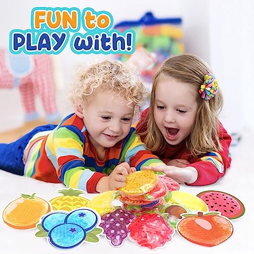 Richtim Fruit Sensory Water Beads: 12 Pack Sensory Bean Bag Water Beads ...