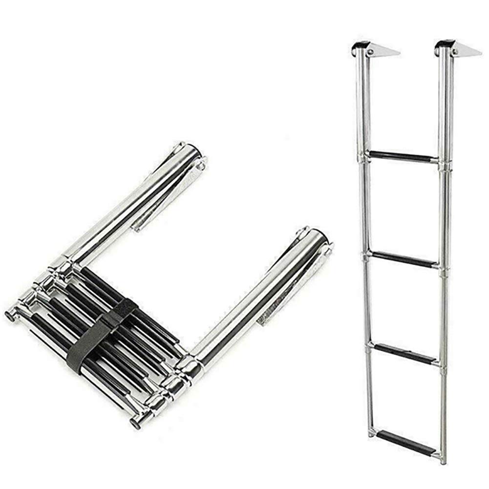 Buy Boat Ladder Pool Ladders Telescoping Boat Ladder Pool Ladder, 4 ...
