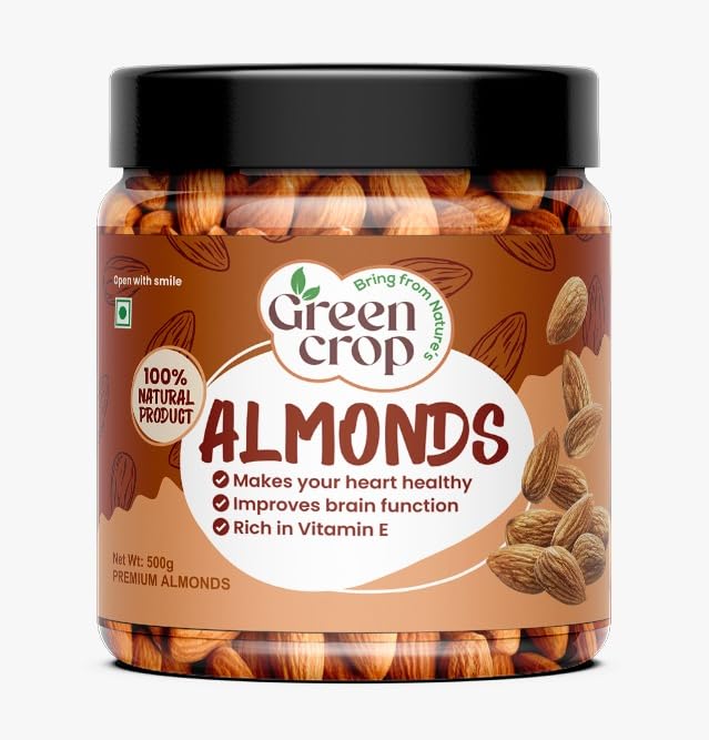 GREEN CROP 100% Natural and Premium California Almond | Quality Badam ...