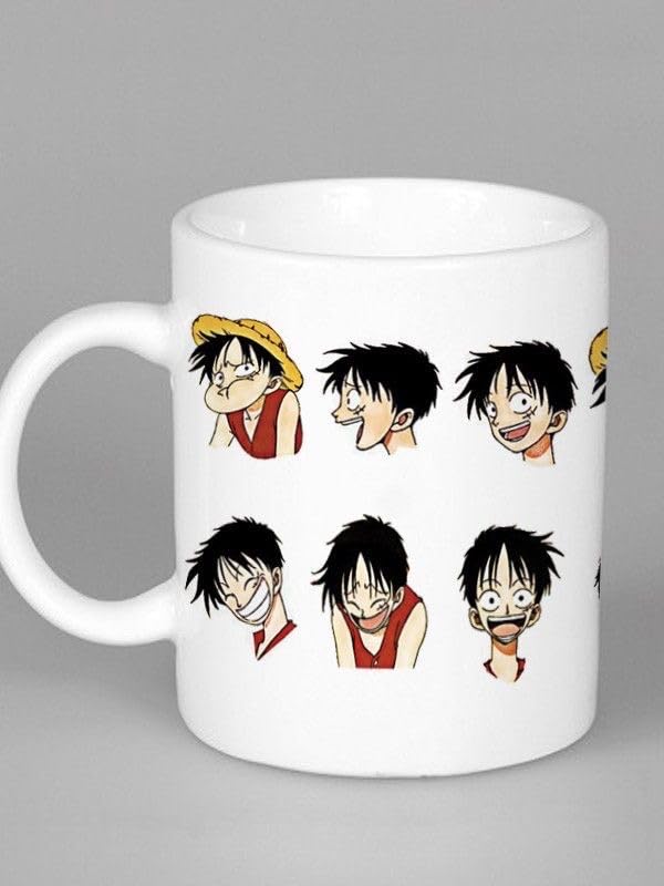 Buy CRAFT MANIACS ONE Piece Monkey D Luffy All Avatars Printed White ...