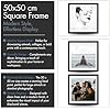 50x50 cm Black Picture Frame – Modern Square Frame for Home & Office ...