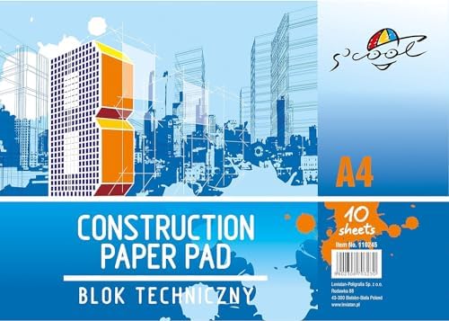 S'COOL Drawing Paper | Sketch Pad | Technical Drawing Pad (A4, 160 g/m² ...