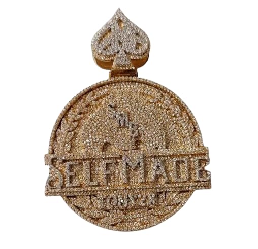 Amazon.com: icedout Fully Iced Out Moissanite Diamond Custom Letter Hip ...