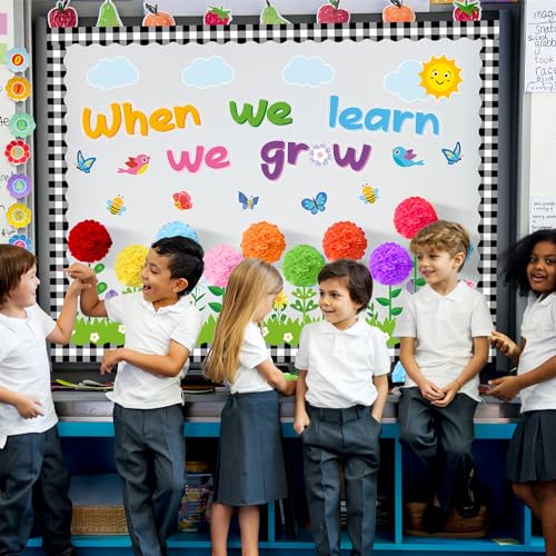 Snapklik.com : Spring Flowers Bulletin Board Set Decorations For ...