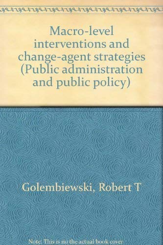 『Macro-level interventions and change-agent - 読書メーター