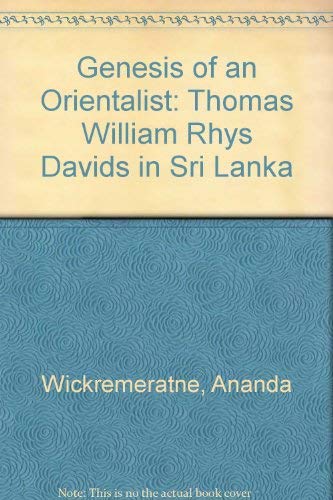 Amazon.com: Genesis of an Orientalist: Thomas William Rhys Davids in ...