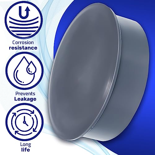 Cover Cap 110 mm in PVC for a Waste Pipe Warranty 10 Years MONTERAL ...