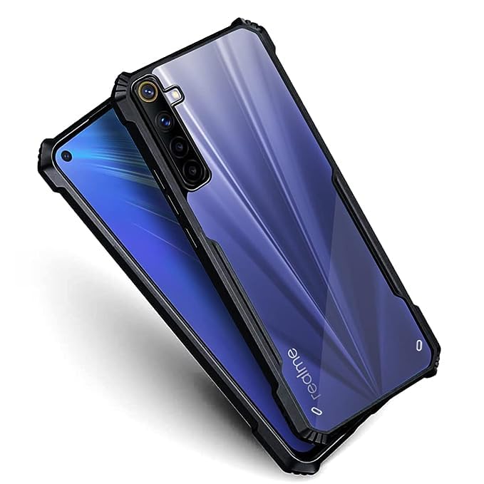 COBERTA Back Cover for Realme XT Back Cover Case - Black Transparent ...