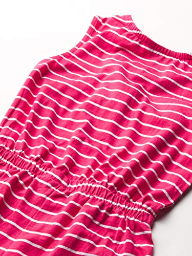 Tommy Hilfiger Girls' Jumpsuit, S21 Ruffle Stripe Raspberry, S7 ...