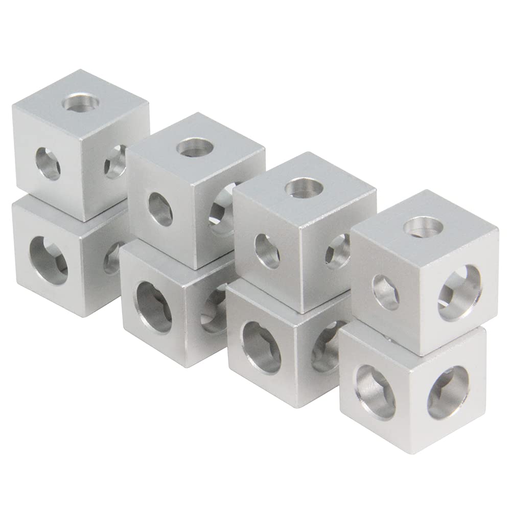 Snapklik.com : Befenybay 8PCS Silver Corner Bracket Cube