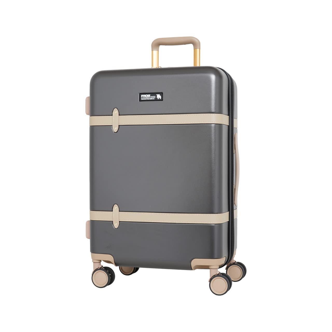 Amazon | [MOZ] [モズ]スーツケース 機内持ち込み マチ拡張機能付き Mサイズ 5日 6日 57㎝ 56L-65L 8輪 キャスター 静音 TSロック エンボス加工 3段階調節 ...