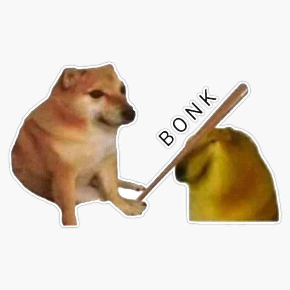 Amazon.com - Bonk Sticker Vinyl Bumper Sticker Decal Waterproof 5"