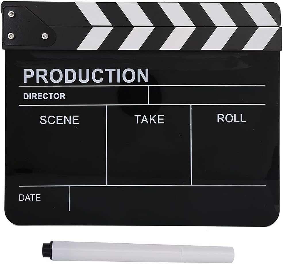 Amazon.com: Acouto Director Clip Board Acrylic Director Scene ...