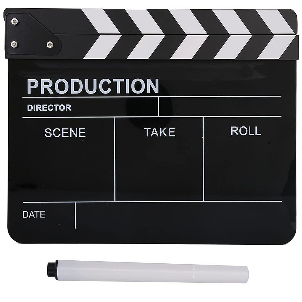 Acouto Acrylic Film Clap Board, Director Scene Clapboard TV Movie ...