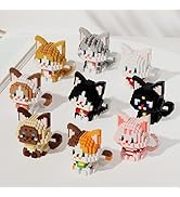 Amazon.com: TIMCHESS Mini Cat Building Block Sets, 9 Style Cute Cat ...