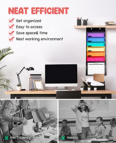 Snapklik.com : GAMENOTE Cascading Wall Organizer - 6 Removable Folder ...