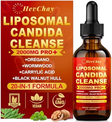 Amazon.com: Liposomal Candida Cleanse Drops 2000mg - 20-in-1 Candida ...