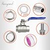 Amazon.com: 1/2 NPT Ball Valve, Weldless 304 Stainless Bulkhead for ...