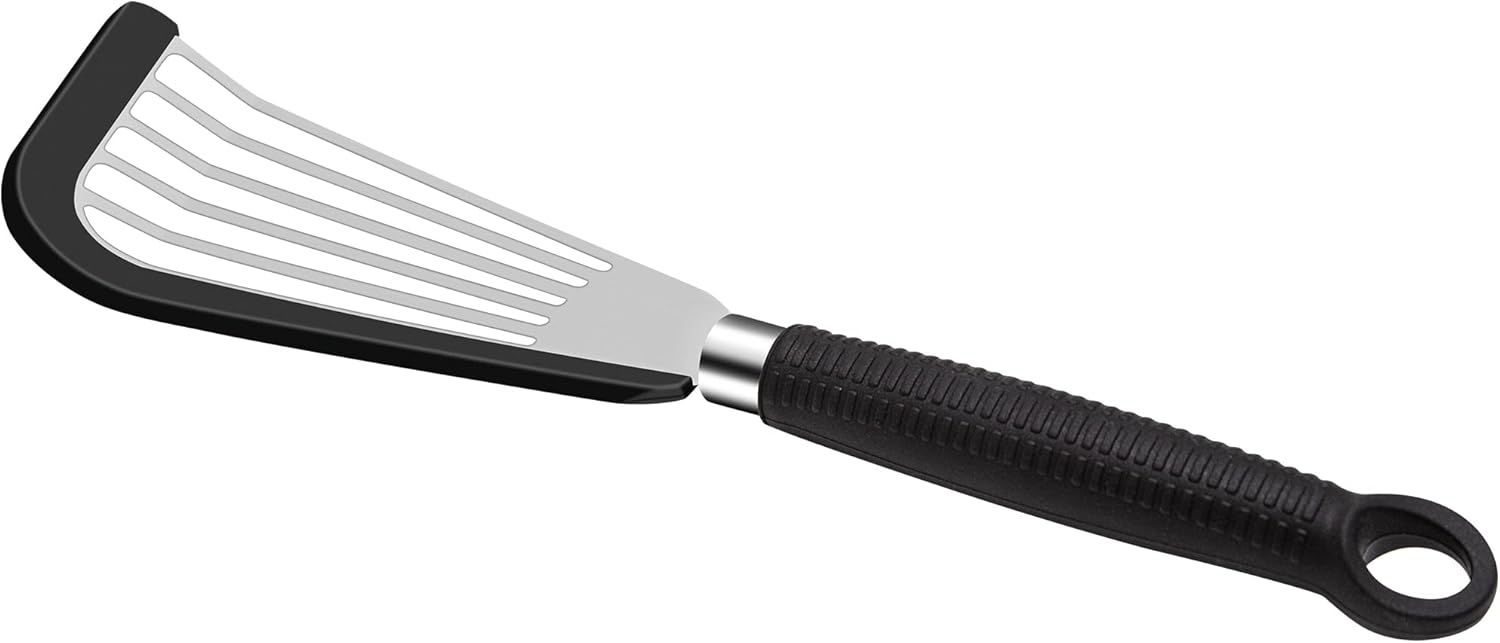 Amazon.com: Fish Spatula, Silicone Edge Stainless Slotted Steel Fish ...