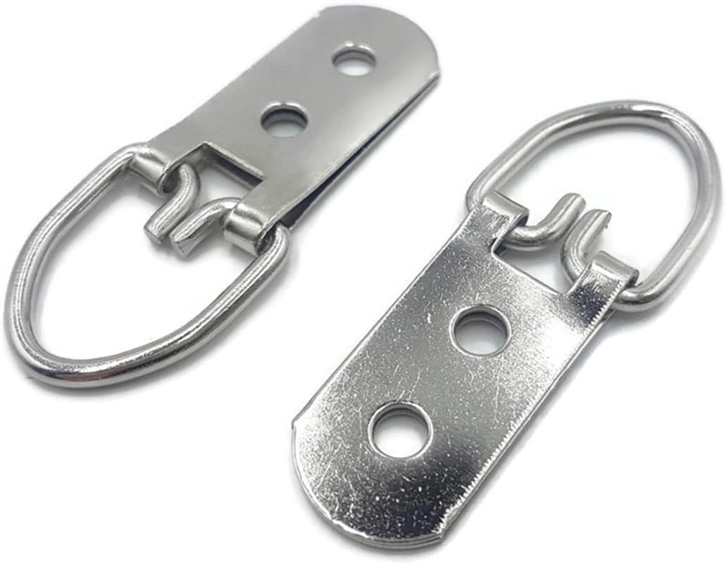 40KG Heavy Duty 10 Pcs Double D Ring Picture Framing Frame Picture ...