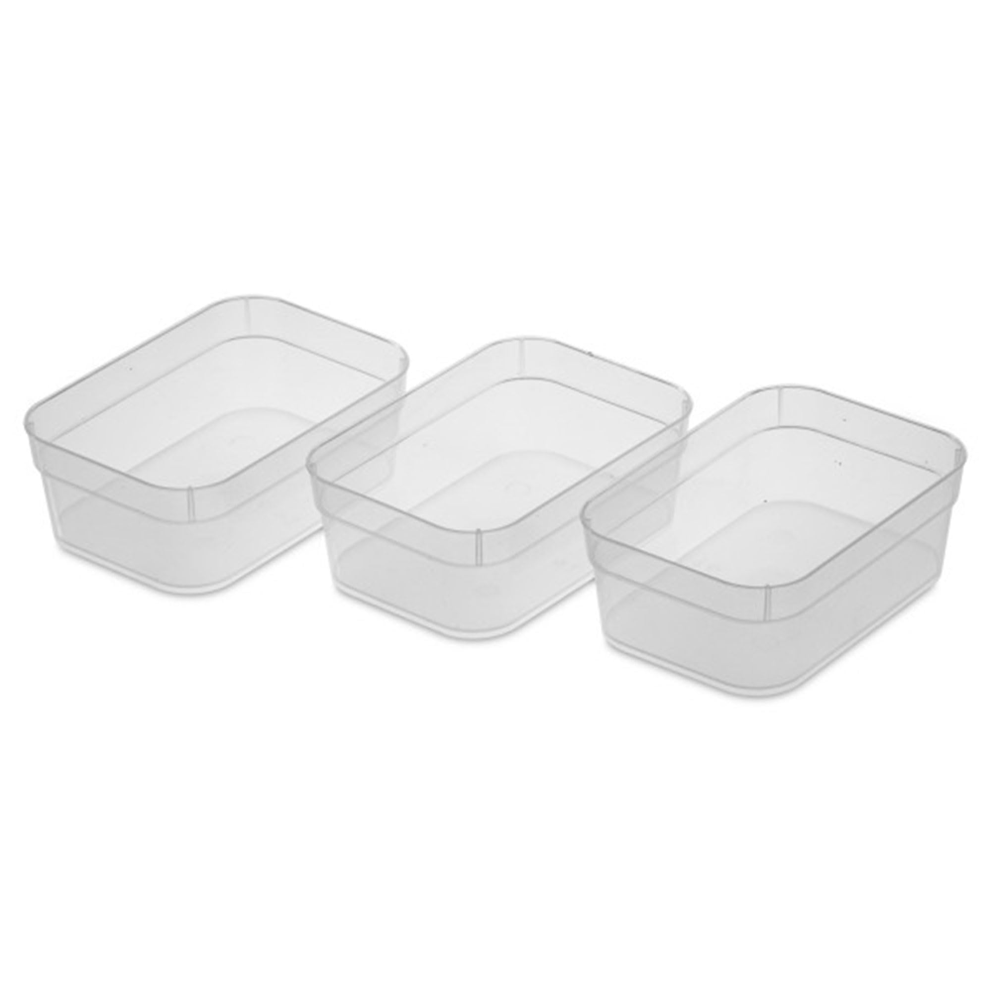 Amazon.com: Sterilite Medium Storage Tray Containers with Sturdy Banded ...