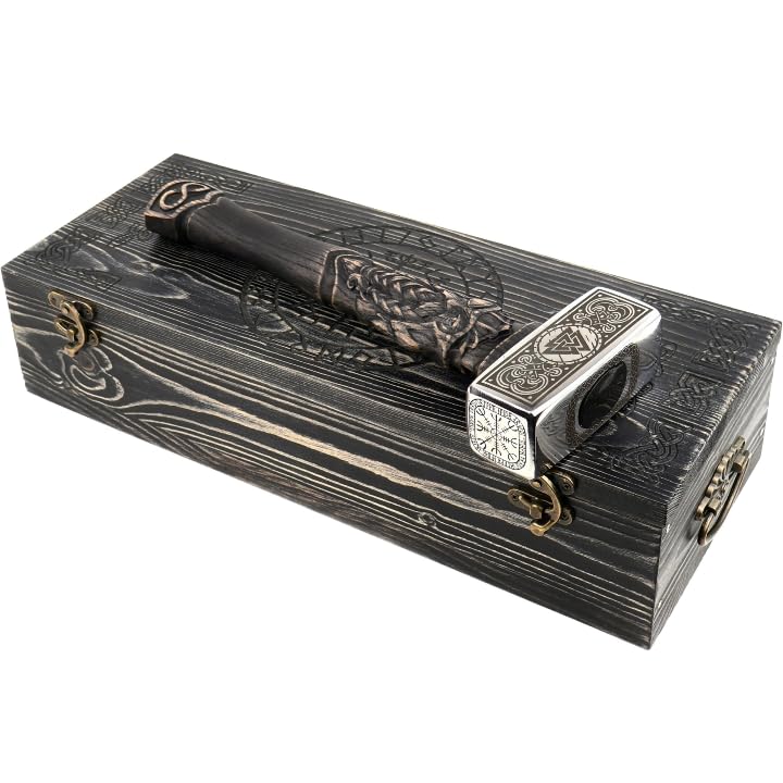 Amazon.com: Handmade Viking Hammer from AncientSmithy - Nordic Hammer ...