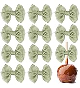 Amazon.com: AIMUDI Sage Green Satin Ribbon Bows 2" Self Adhesive Satin ...