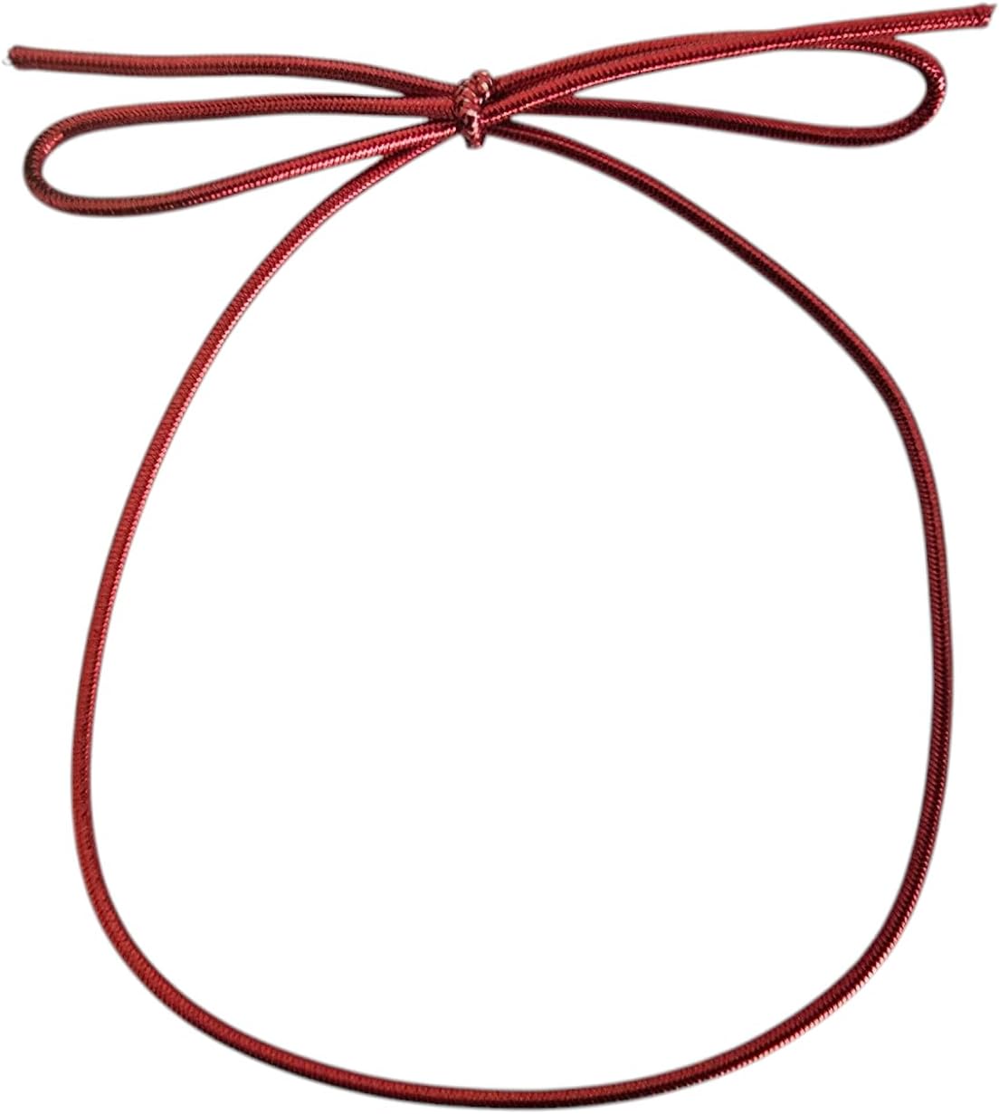 Amazon.com: 100 Pcs Red Stretch Loops with Pre-Tied Bows from Elastic ...