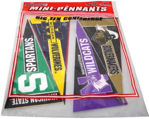 Amazon.com : Big 10 Mini Pennant Set (all 11 Teams) : Sports Related ...