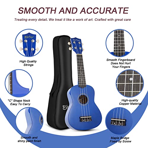 Snapklik.com : Soprano Ukulele Beginner Kit For Kids Adult Student 21 ...