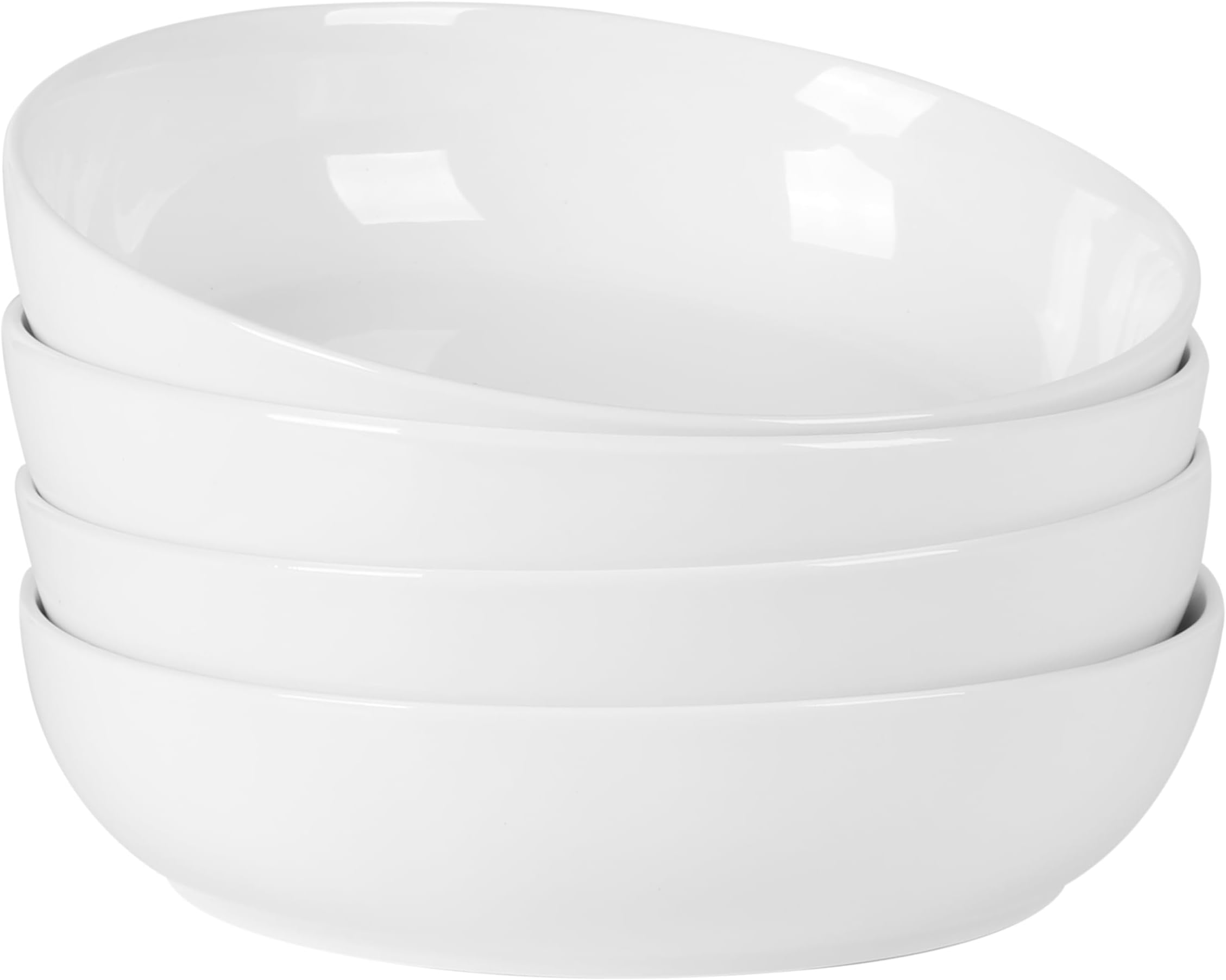 Amazon.com: Gibson Home Luxembourg 2 Piece Stoneware Bowl Set, White ...