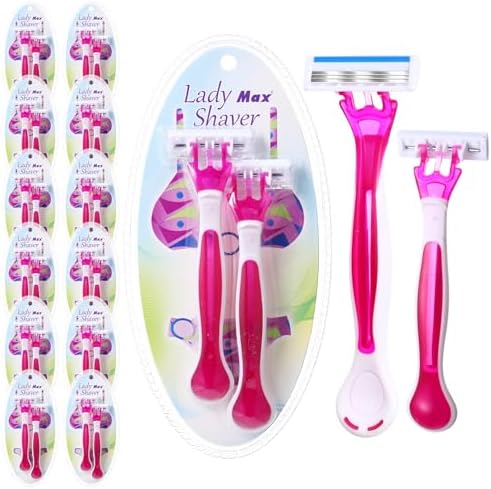 Amazon.com: Lanties 24 Pcs Sensitive Disposable Razors for Women Set ...
