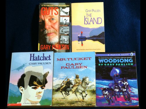 Gary Paulsen Set 3 (Hatchet, The Island, Mr. Tucket, Woodsong, Guts ...