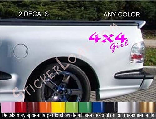 Amazon.com: 4x4 GIRL OFF ROAD TRUCK BED sticker DECALS ANY COLOR FORD ...