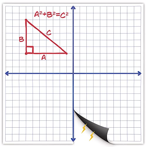 Snapklik.com : Magnetic Grid Whiteboard, Dry Erase Graph Board ...