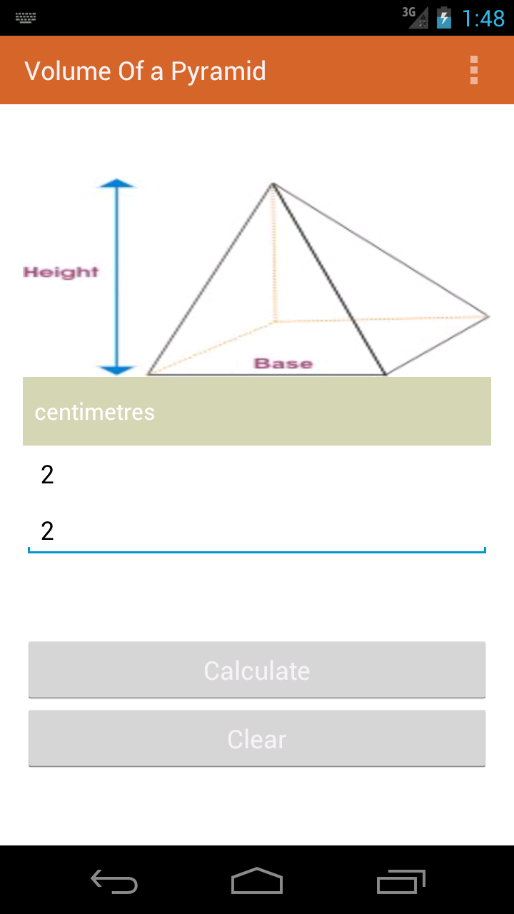 Volume Of a Pyramid - App on Amazon Appstore