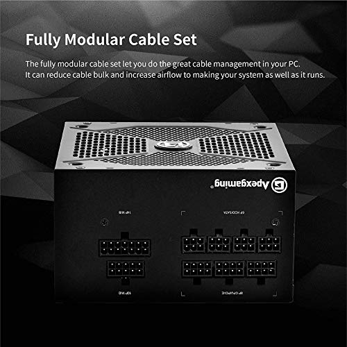New 2020 80+ Gold Certified Fully Modular 750W High Performance Gaming ...