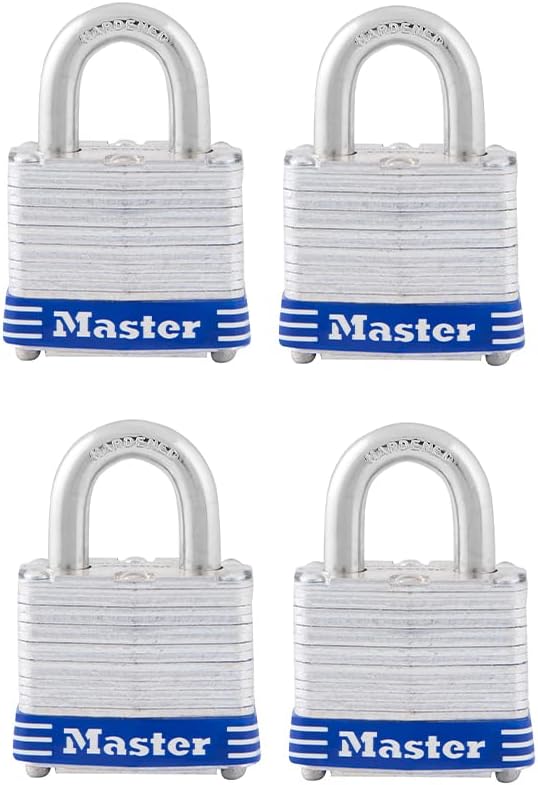 Master Lock Silver Magnum Outdoor Padlock with Key, Keyed Alike Gate ...