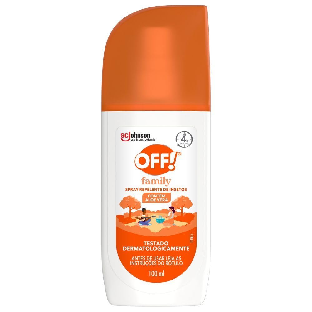 OFF! Family, Spray Repelente de Mosquitos e Insetos, Até 4h de proteção ...