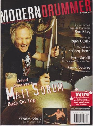 Modern Drummer Magazine (February 2005) (Velvet Revolver's Matt Sorum ...