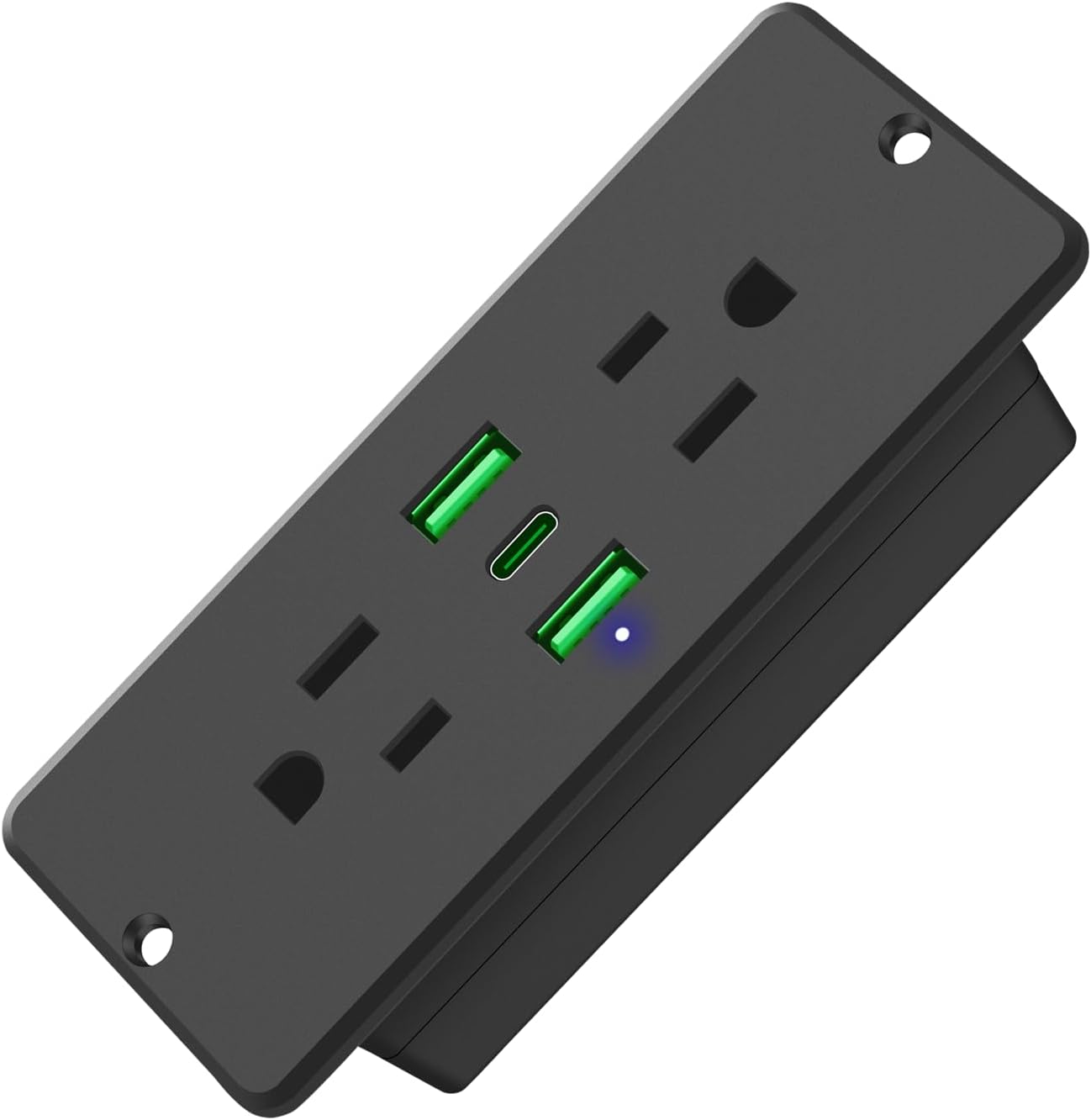 Amazon.com: HHSOET 5 in 1 Recessed Power Strip Flat Plug, 45W Fast ...
