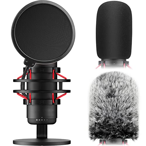 Snapklik.com : Pop Filter For Hyperx Quadcast,3 In 1 Quadcast S Mic Pop ...