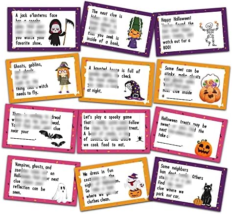 Amazon.com: MagicalParty Scavenger Treasure Hunt - Fall Halloween Game ...