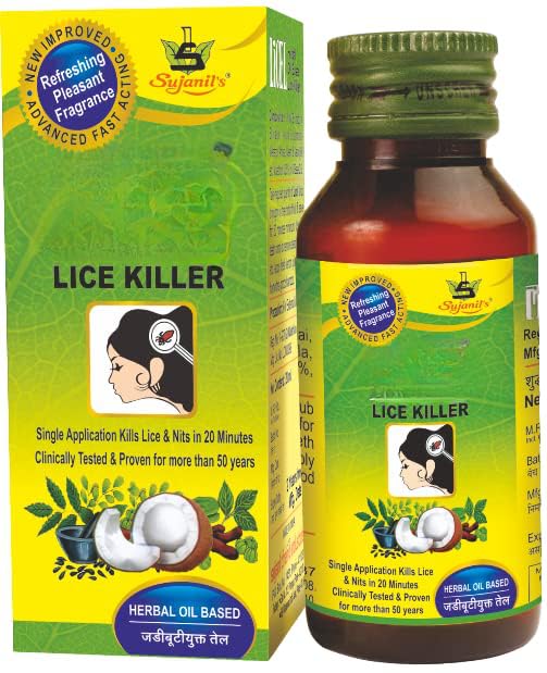 Buy HASNAIN Lice & Nits Killer Oil | Herbal Lice Killer Oil | Kills ...