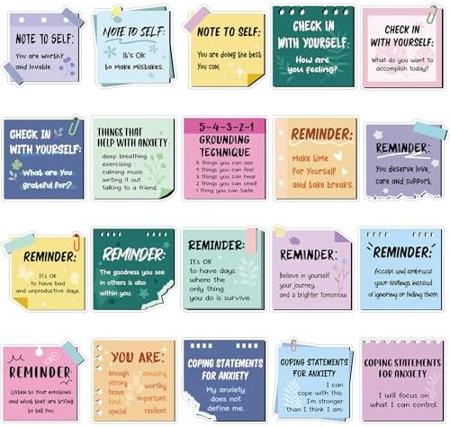 Amazon.com: Copkim 15 Pcs Mental Health Fridge Magnets Boho ...