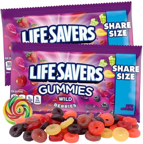 Amazon.com : Lifesaver Wild Berries Gummies, Mixed Berry Flavored Chewy ...