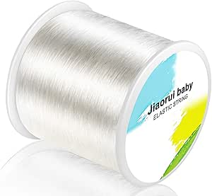 Amazon.com: 320 FT Jewelry Cord, Elastic Bracelet Rope Crystal Beading ...